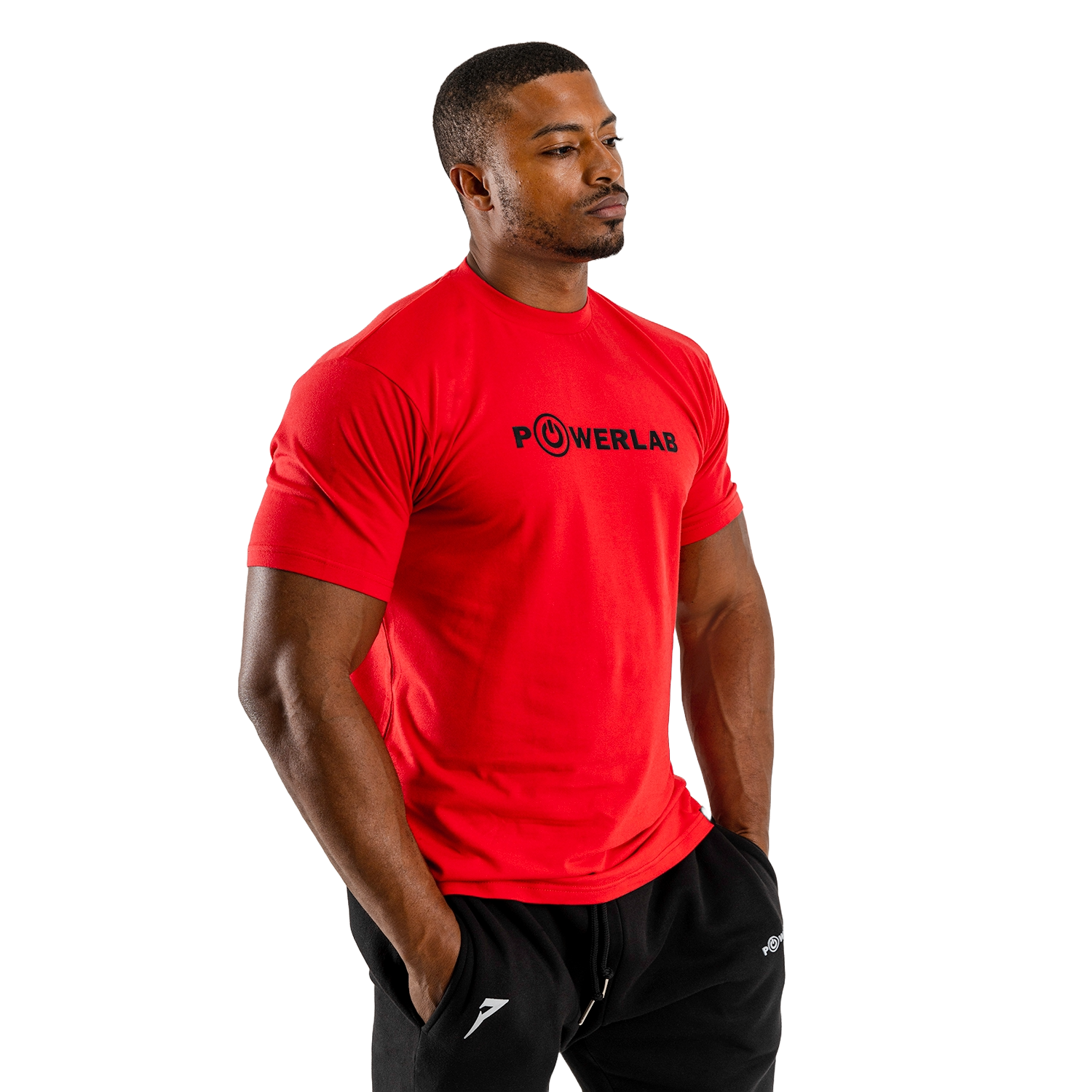 Performance Tee-Red – POWERLAB