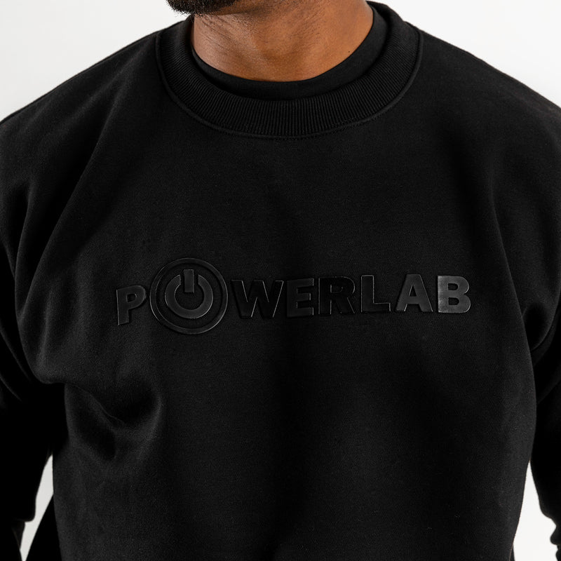 Stealth Crewneck-Black – POWERLAB