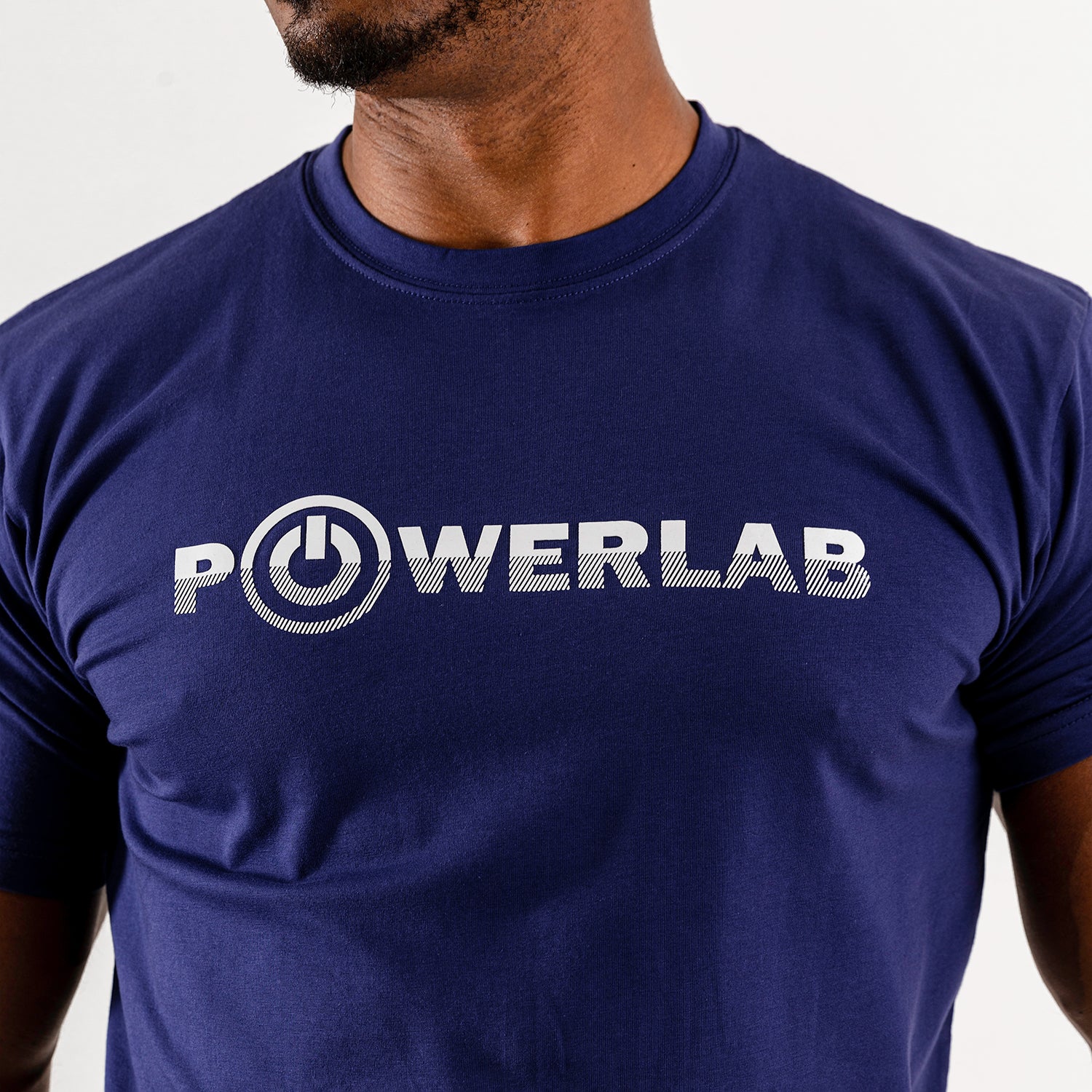 Half Stripes Tee-Indigo Blue – POWERLAB